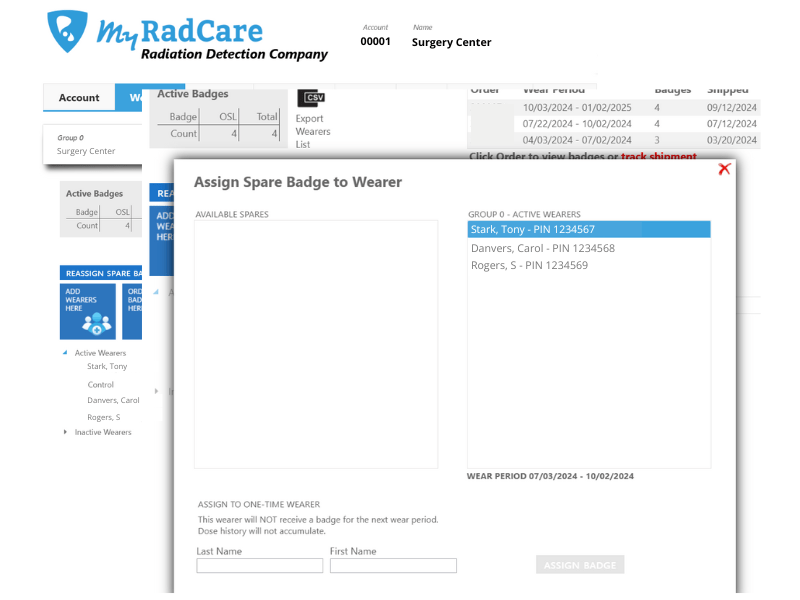 MyRadCare Dose Reports | Radiation Detection Company